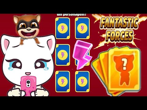 Talking Tom Gold Run Fantastic Forces event Lucky Cards Shark Hank ...