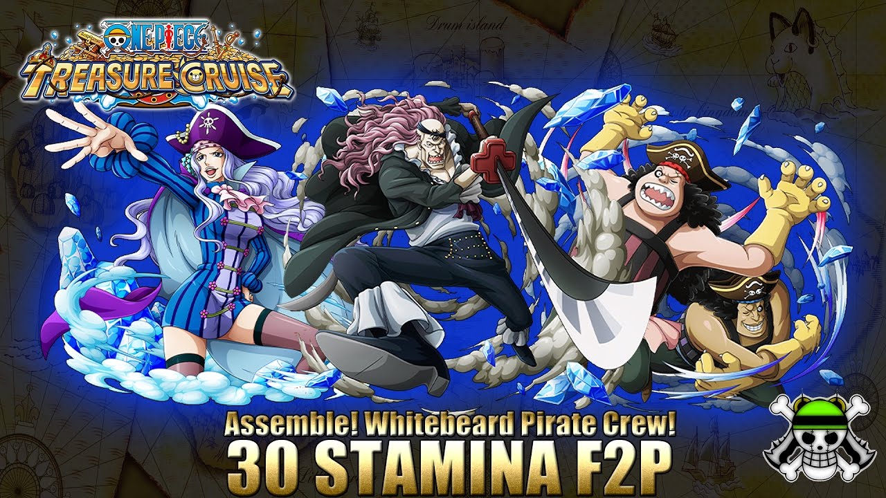 OPTC Assemble! Whitebeard Pirate Crew! 30 Stamina F2P - YouTube