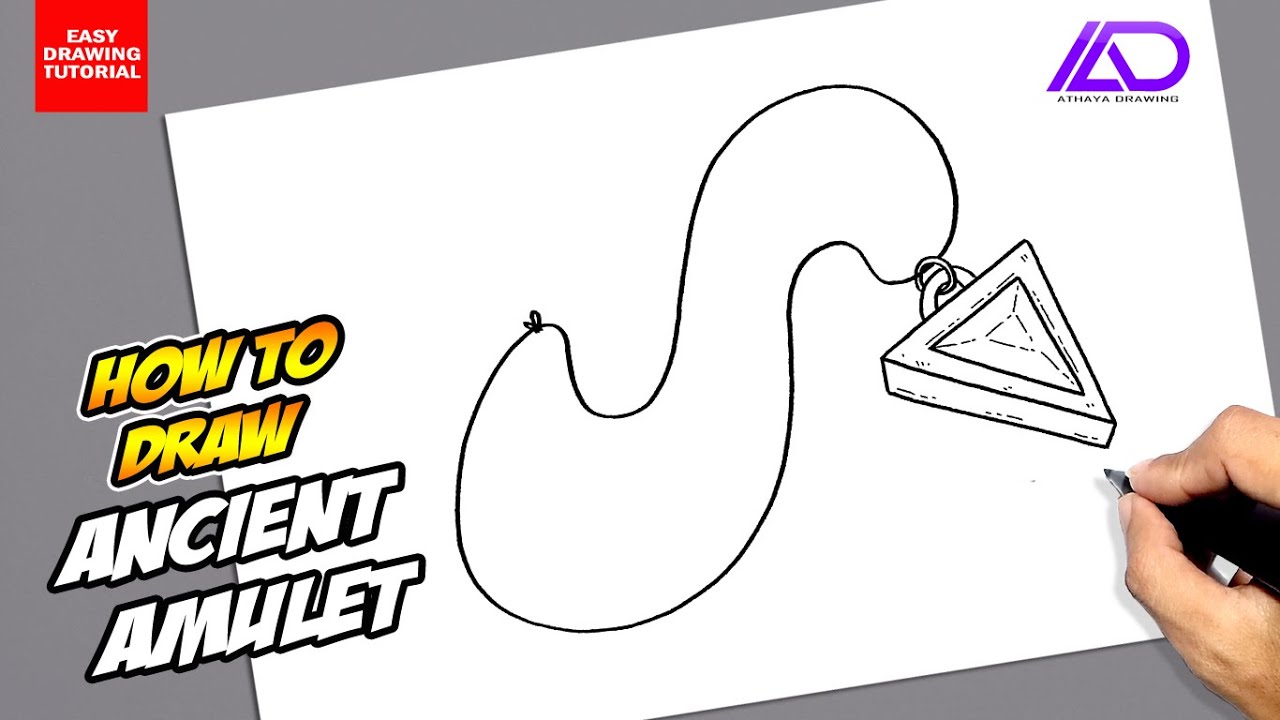 How to draw Ancient Amulet - YouTube