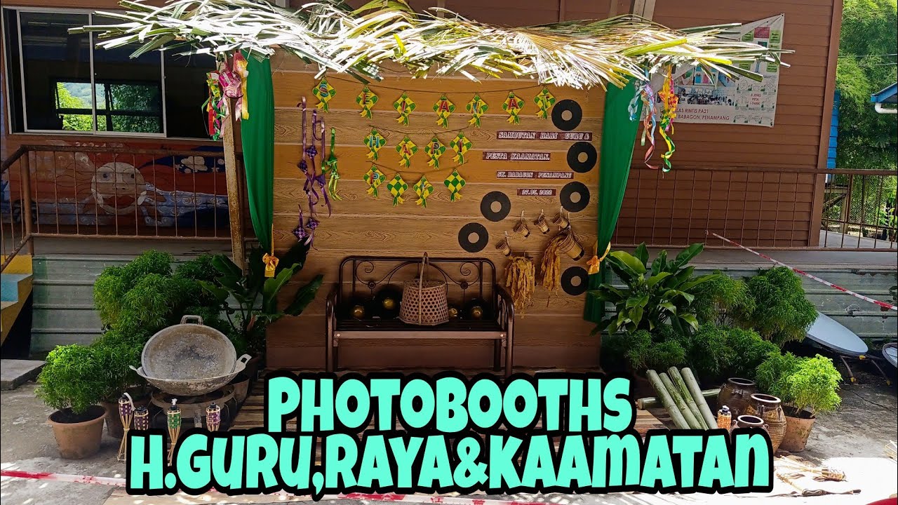 DIY Guru-guru.Reka,pasang photobooth 3in1 sekolah. - YouTube
