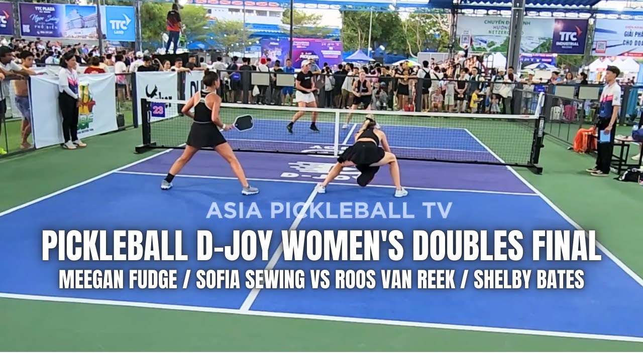 Pickleball DJoy Womens Doubles Open Final Megan Fudge / Sofia Sewing vs ...