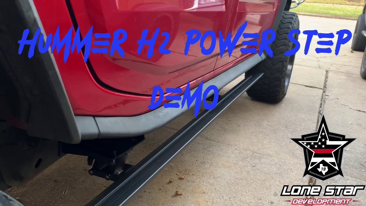 Hummer H2 intelligent power Step from Lone Star Development - YouTube