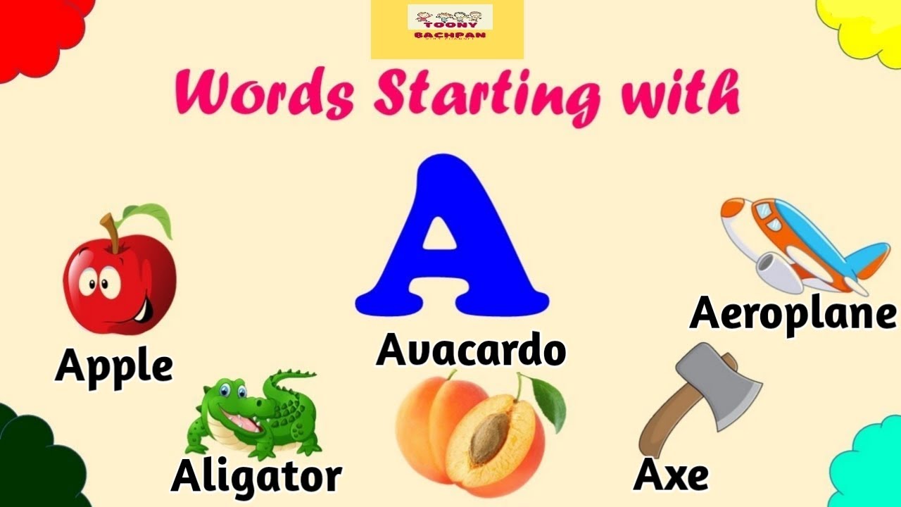 Words Starting With A Vocab Of Words Starting With A kidslearning Words Starting With A Vocab Of Words Starting With A kidslearning