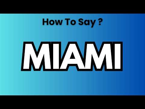 Learn How to Pronounce 'Miami'! Correctly (City Name)