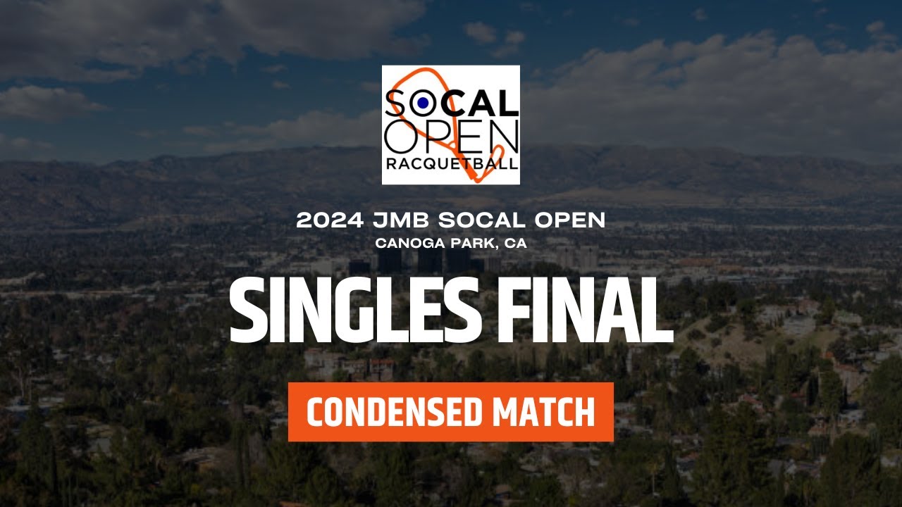 C. MOSCOSO VS. J. ALONSO│SINGLES FINAL│2024 JMB SOCAL OPEN | CONDENSED ...