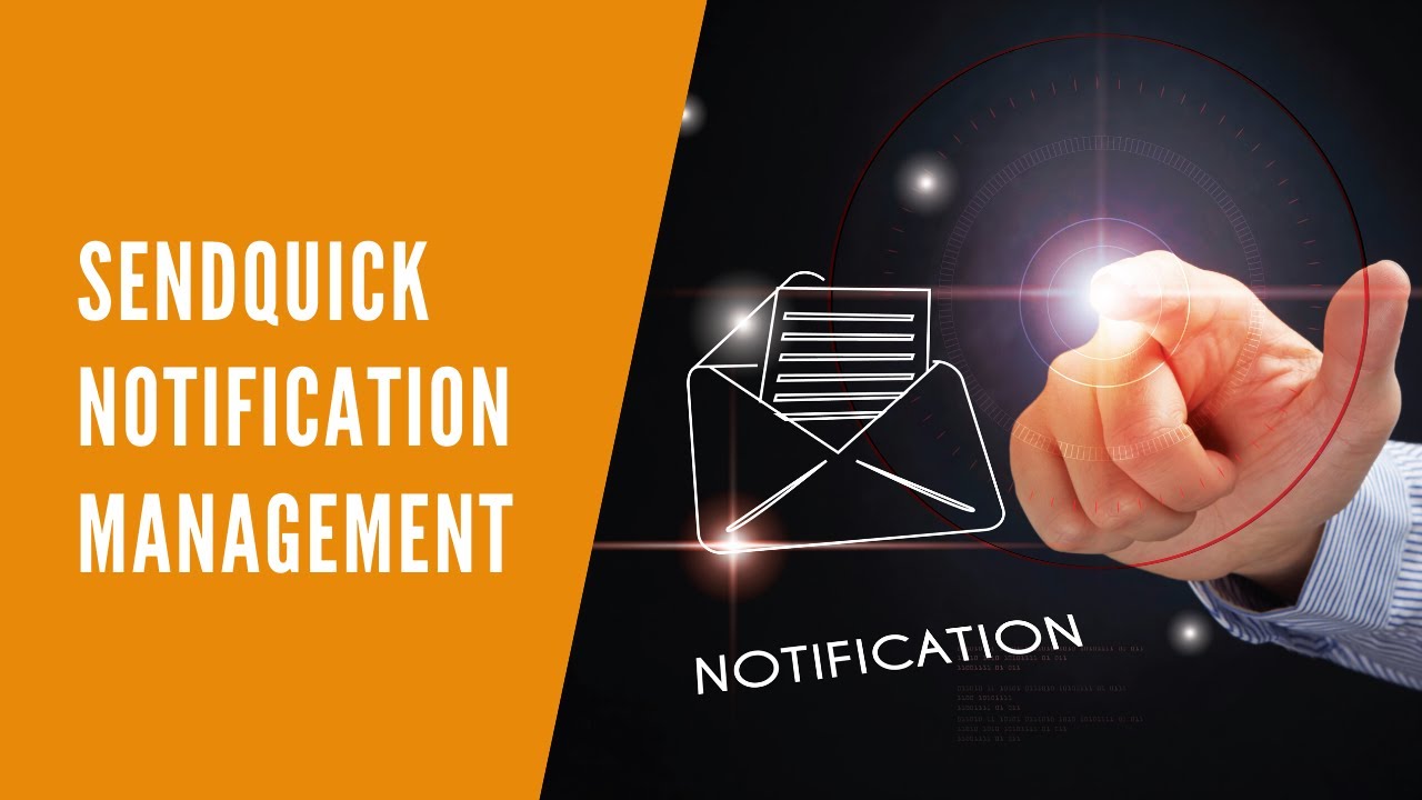 sendQuick Notification Management - YouTube