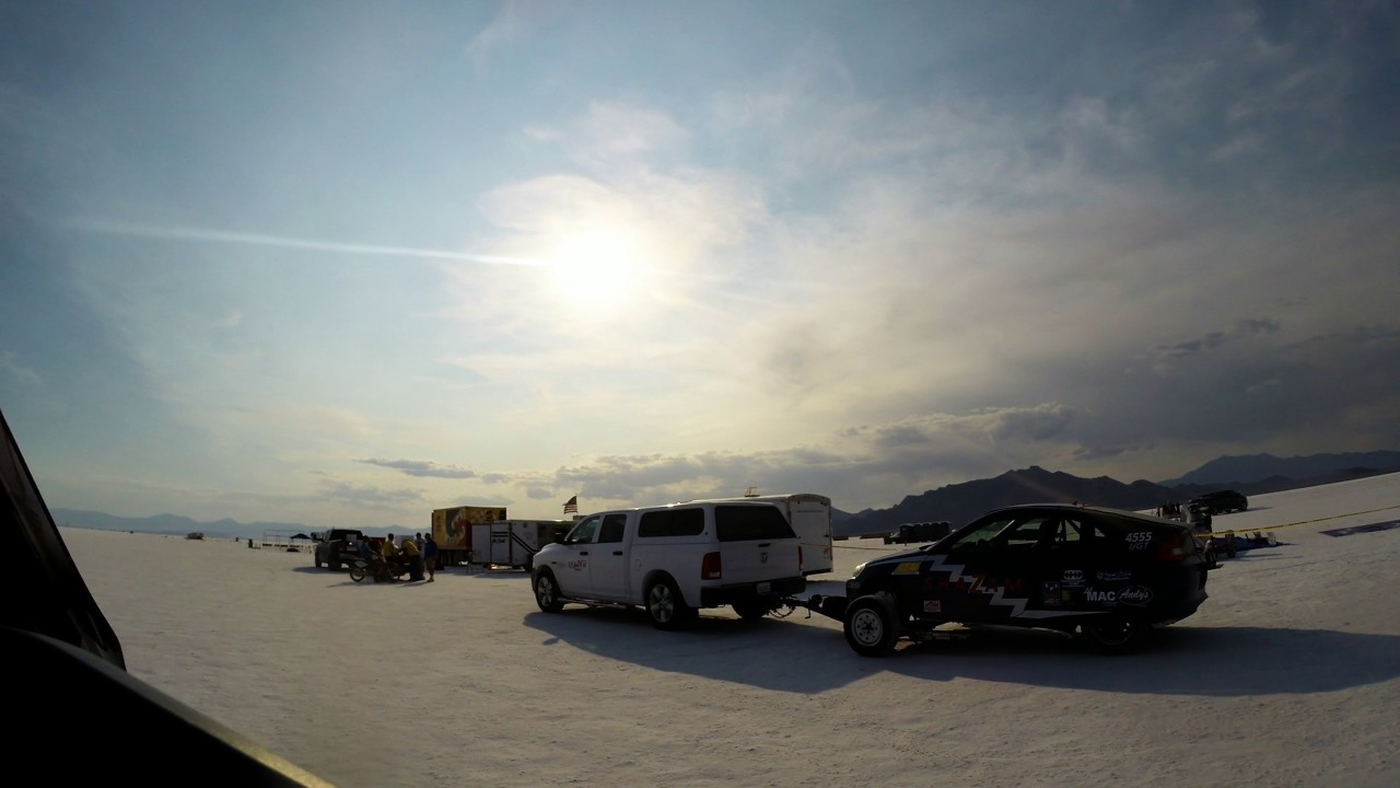 2012 Yamaha Super Tenere at Bonneville Salt Flats during Speed Week Adv ...