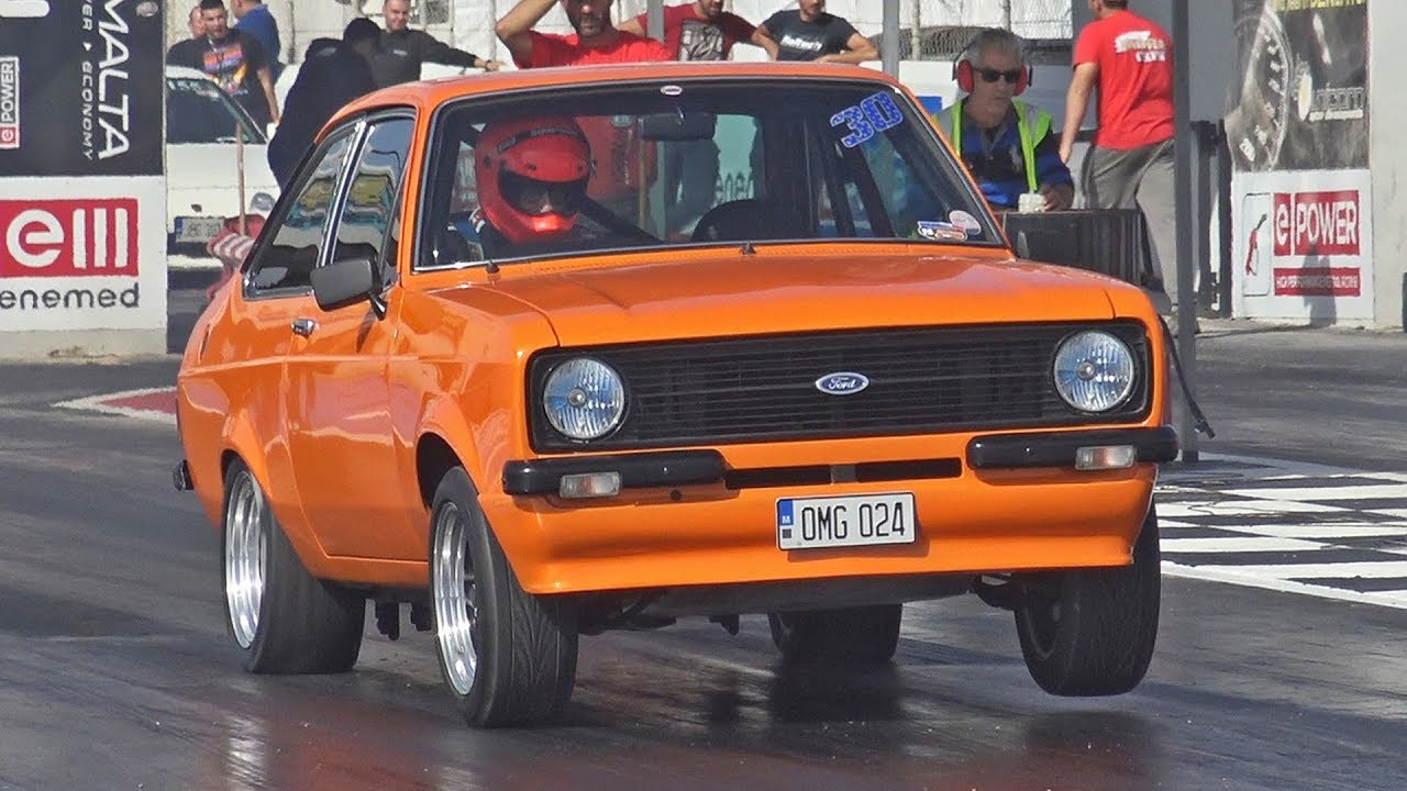 Street Legal Cosworth YB Mk2 Escort RUNS MID 9s! - YouTube