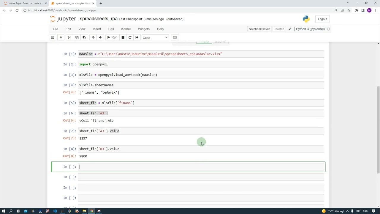 Python ile Excel Otomasyonu Bölüm 1 - YouTube