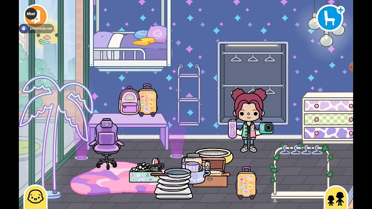 EVİMİ YAPMAYA DEVAM EDİYORUM. EŞYALARI YERLEŞTİRİYORUM. PART-2... Toca Life World - YouTube