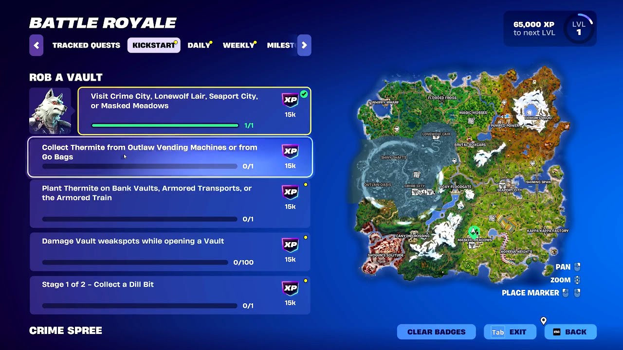 Visit Crime City, Lonewolf Lair, Seaport City or Masked Meadows ...