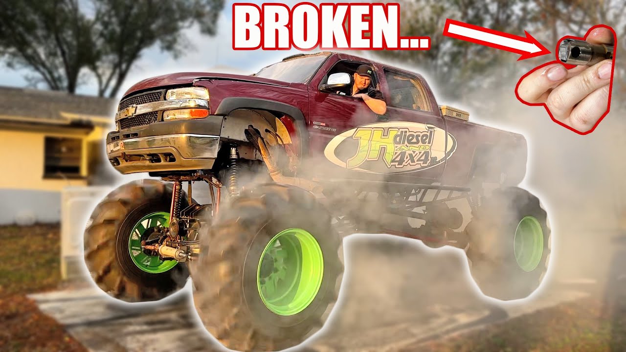 Installed A Junk Yard Big Block Chevy In Our Mega Truck!!! It Instantly ...