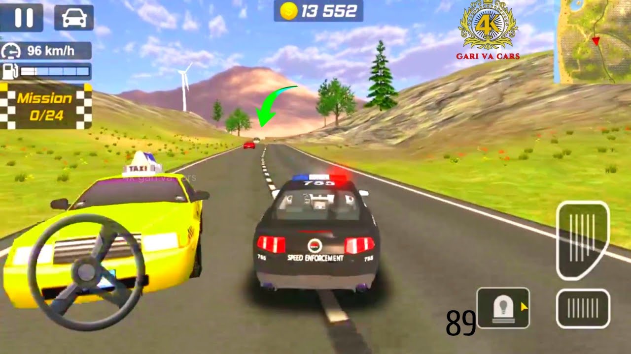 4k Gari Vs Cars #189 police Drift Gari Driving Android Gameplay Best ...