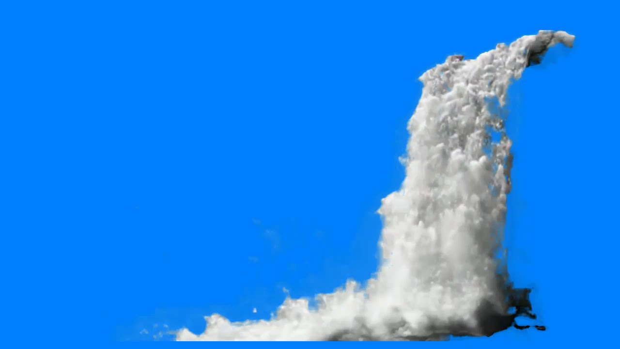 water falls blue screen VFX - YouTube