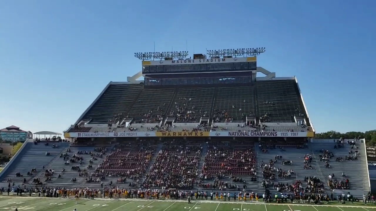 Watching ULM Football game in Monroe! - YouTube