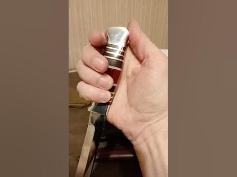Фронтовая финка с наборной рукоятью работы Вася Акрилов. - YouTube