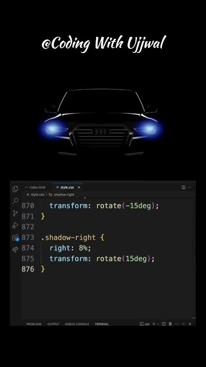 😱 Create a Aoudi Car Using HTML, CSS, and JS #shortsfeed #learnhtml5andcss3 #webdesign - YouTube