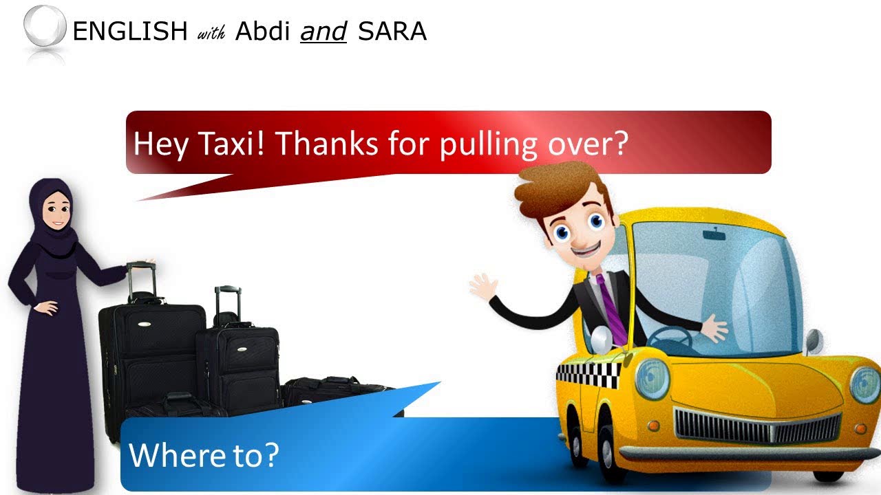 ENGLISH CONVERSATION TOPICS IN THE TAXI - YouTube