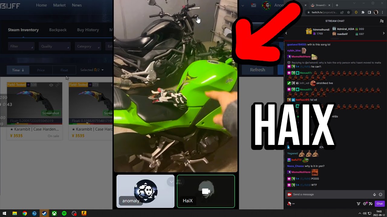 haix showed us his new motorbikes! - YouTube