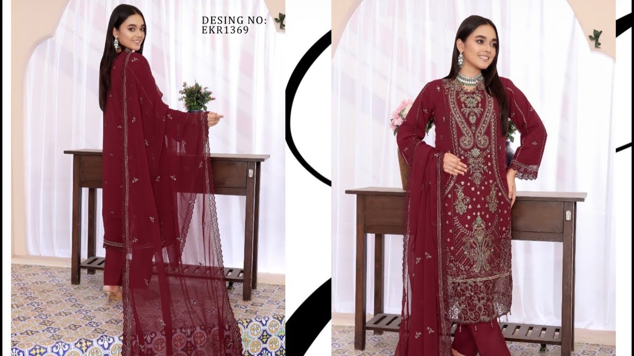 Eid main dress Original Pakistani Bin khalid luxury shipon 01748152640 ...