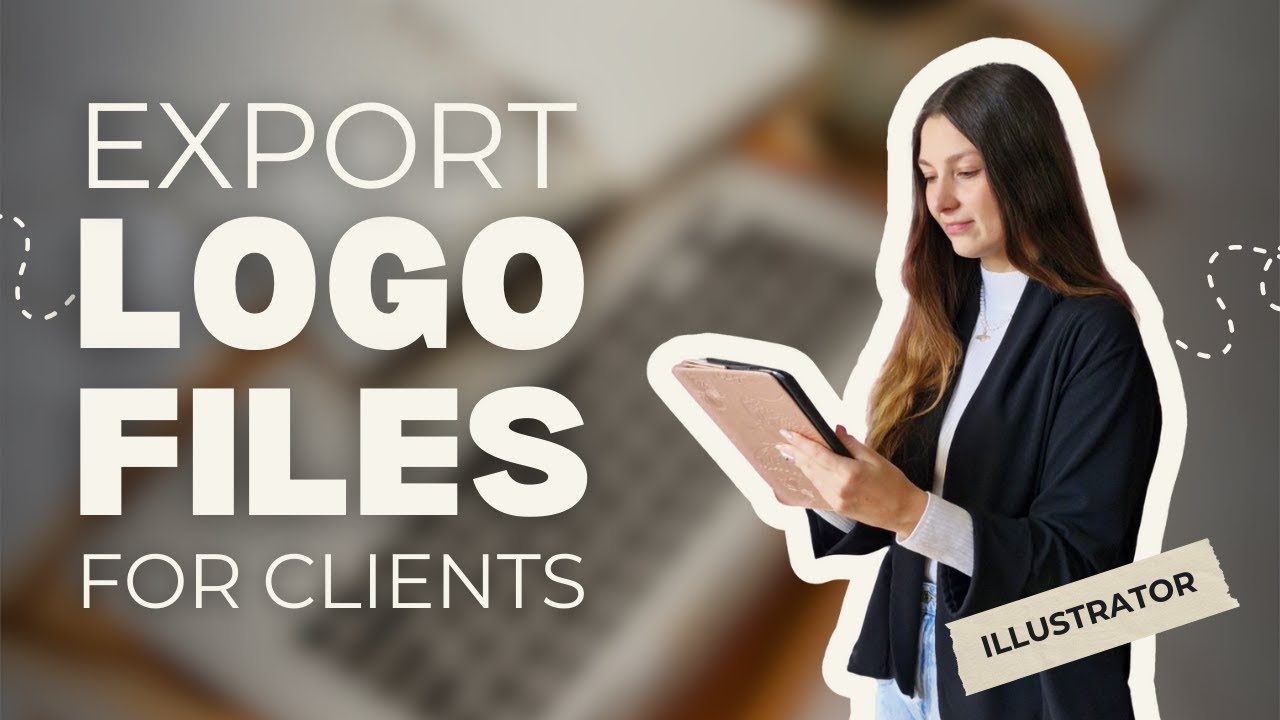 Export logo files for clients with Illustrator - YouTube