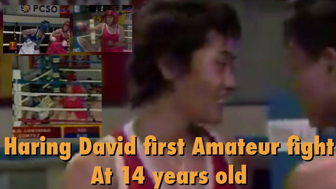 Haring David first Amateur fight at 14 years old - YouTube