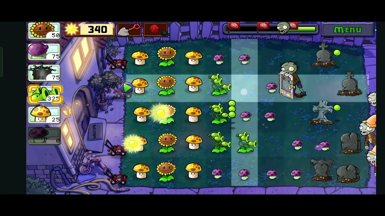 pvz night level 7 | Plants Vs Zombies Adventure 2 - YouTube
