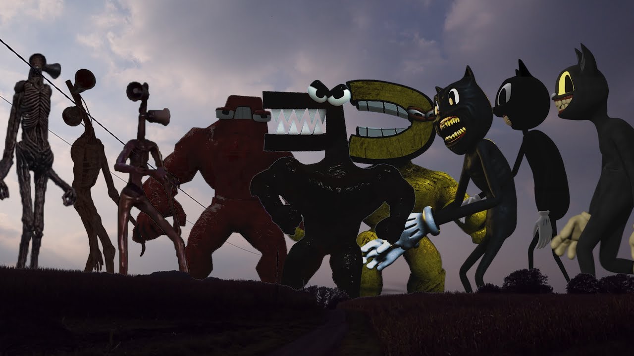 TEAM Siren Head VS TEAM Cartoon Cat VS TEAM Buff Alphabet Lore ...