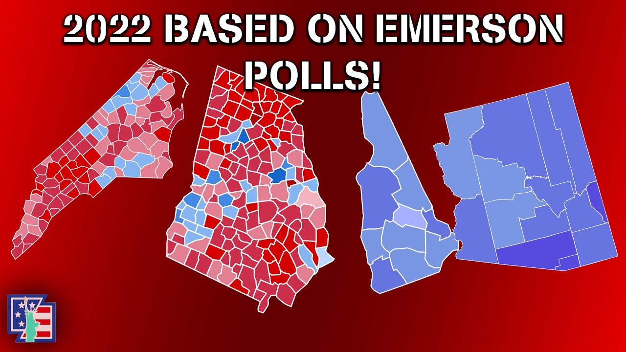 2022 Senate Map BASED ON EMERSON POLLS - YouTube