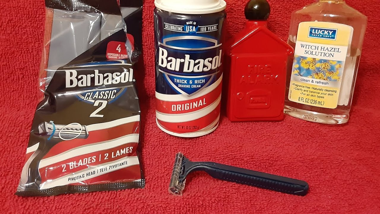 Barbasol Classic 2 Head Shave - YouTube