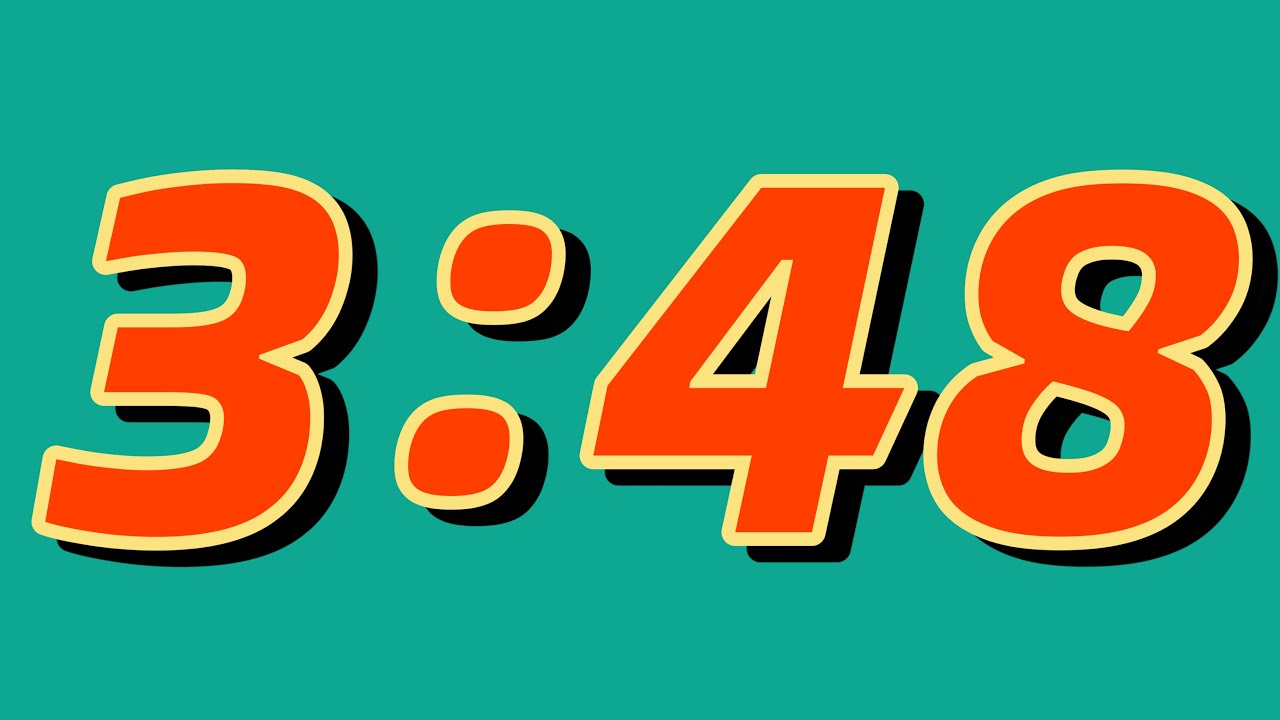 3 Minute and 48 Second Timer - YouTube