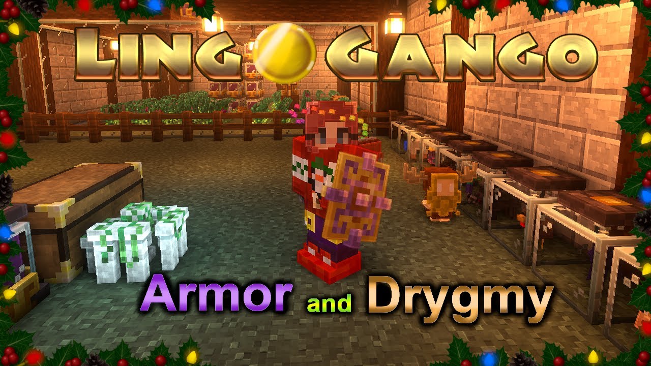 Minecraft: Linggango v5.4(Ep. 14)Setting up our Drygmy Farm, Acquiring ...
