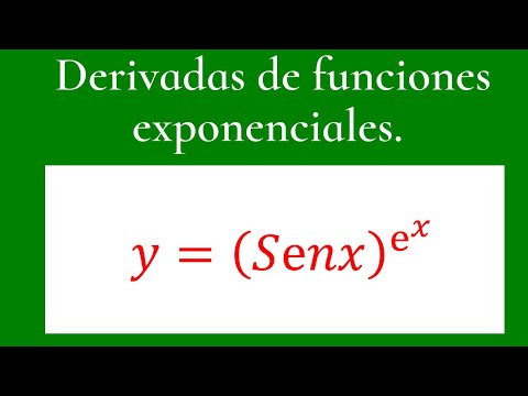 Derivadas de funciones exponenciales.𝑦=(𝑆ⅇ𝑛𝑥)^(ⅇ^𝑥 ) - YouTube