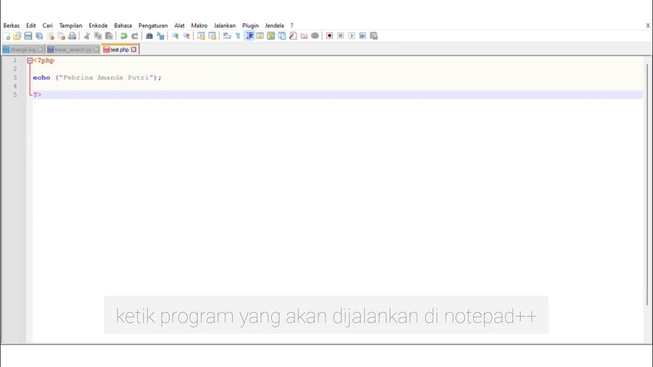 Menjalankan Program PHP Melalui Server - YouTube