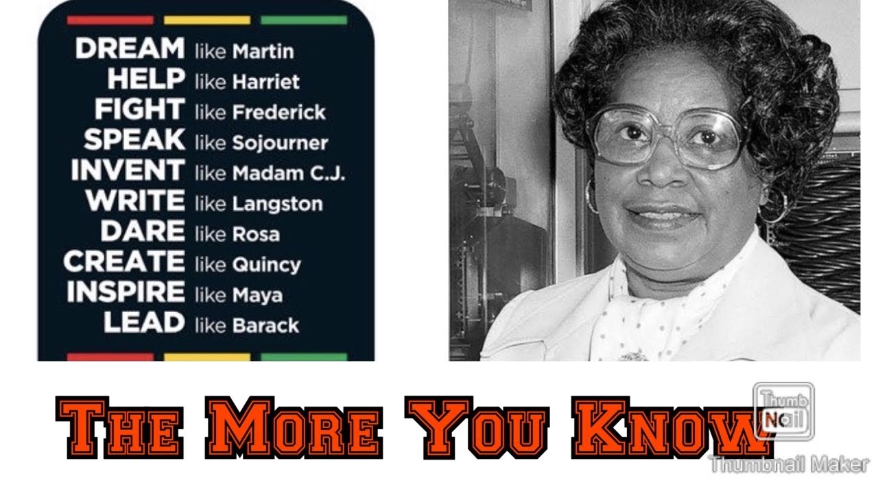 Day 14 of Black History Month - The More You Know #maryjackson - YouTube
