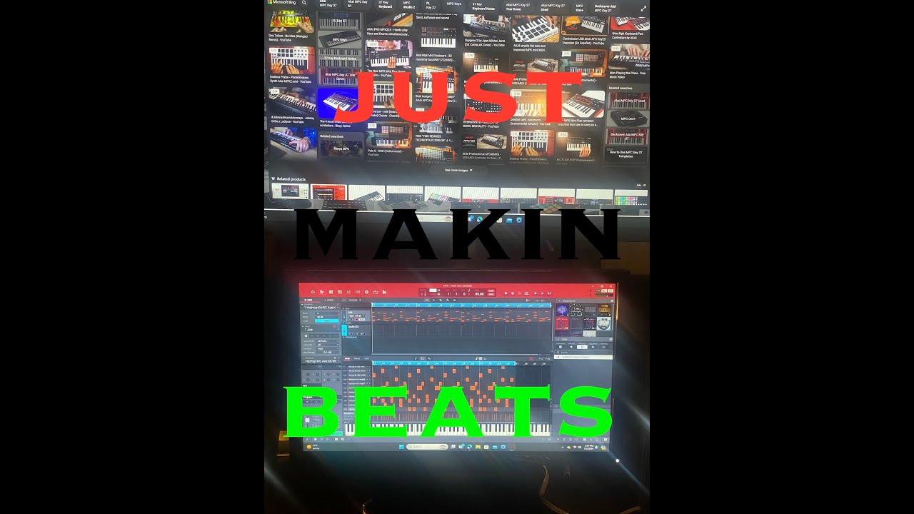 TESTING MAKING A BEAT WITH JUST LAPTOP WITH MPC SOFTWARE - YouTube