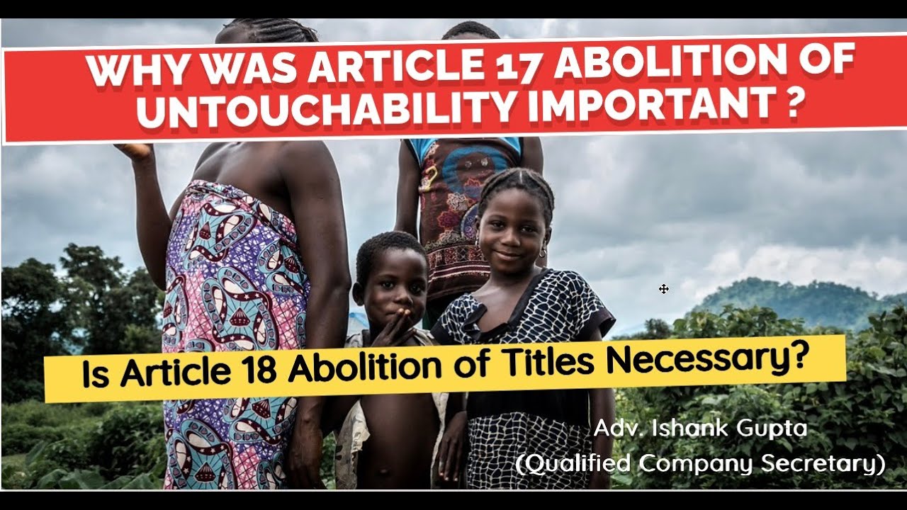 Reality of Article 17&18 of Constitution| #constitution #upsc #law # ...