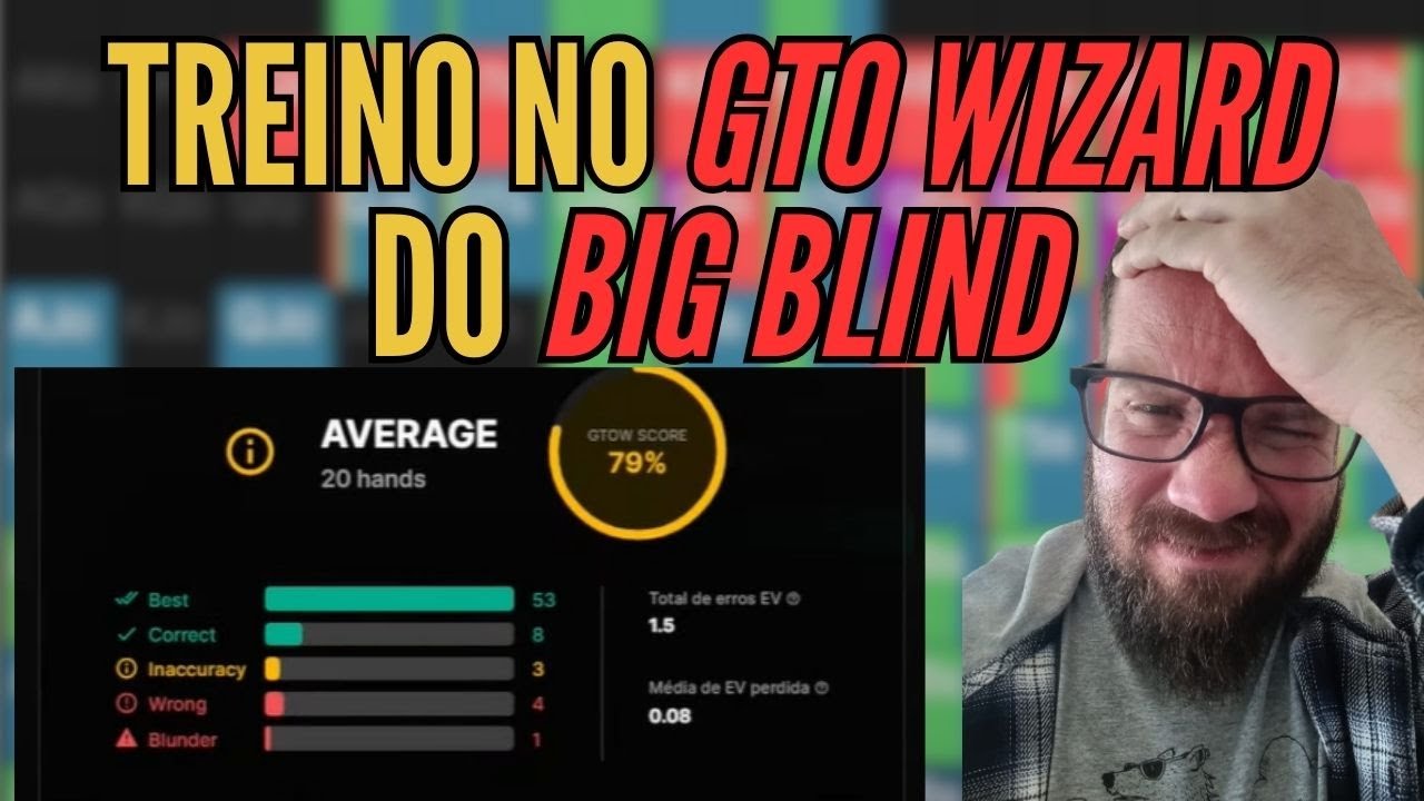 Treino do BIG BLIND no GTO WIZARD #21 | Poker é muito difícil! - YouTube