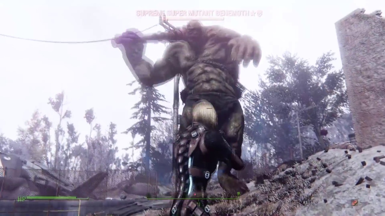 [폴아웃4 모드] #180 3배 커진 몬스터!!! 레전더리 자이언트~ Hard Legendary Giant Creatures ...