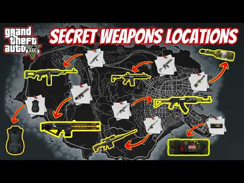 Hidden Secret Weapons Locations in GTA 5 | *NO MODS* Story mode | Mc ABLE #gta5