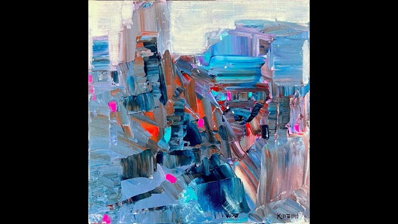 Abstract Painting ; Landscape Abstract Art on Canvas using Palette ...