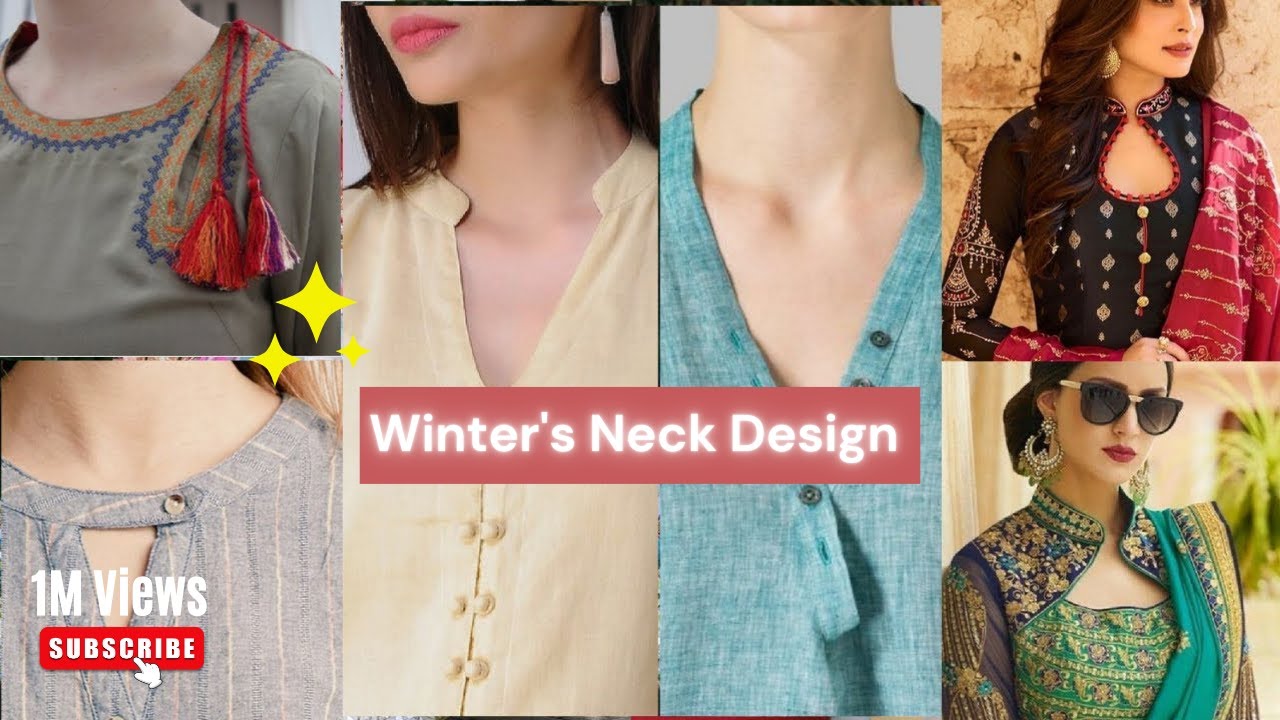 Winter's Neck Design For Ladies Dresses - YouTube
