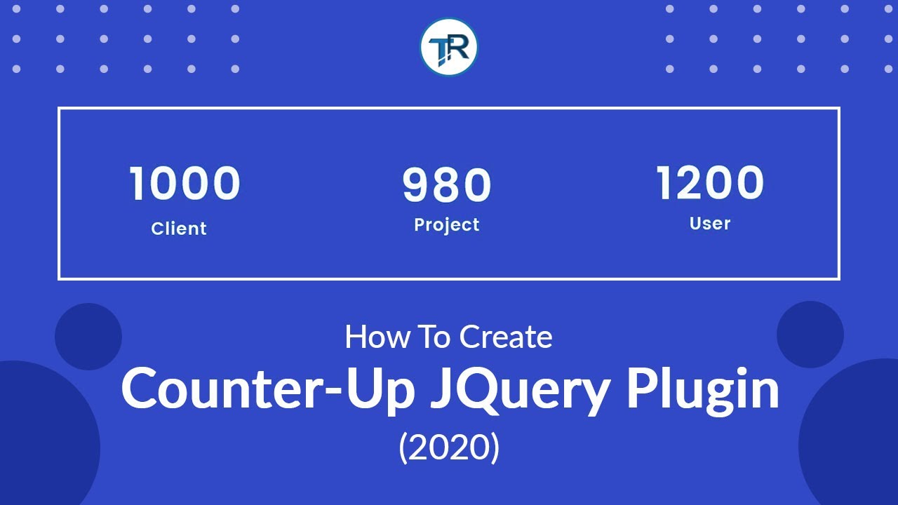 Counter Jquery Plugin 2020 Youtube