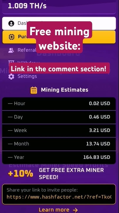 Free BTC mining website #shorts #crypto #mining #makemoneyonline - YouTube
