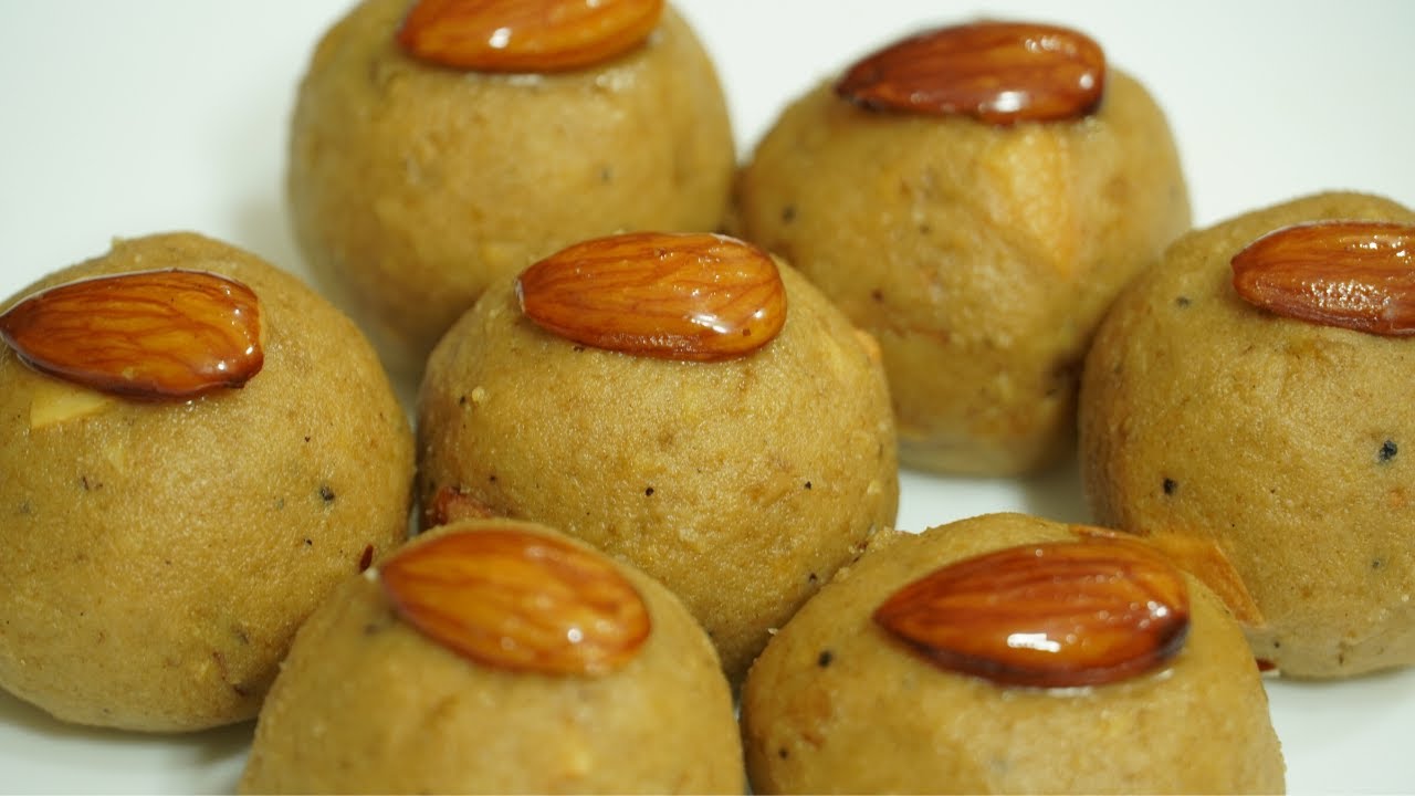Healthy Wheat Flour Laddu Recipe | Atta Ladoo Recipe - YouTube