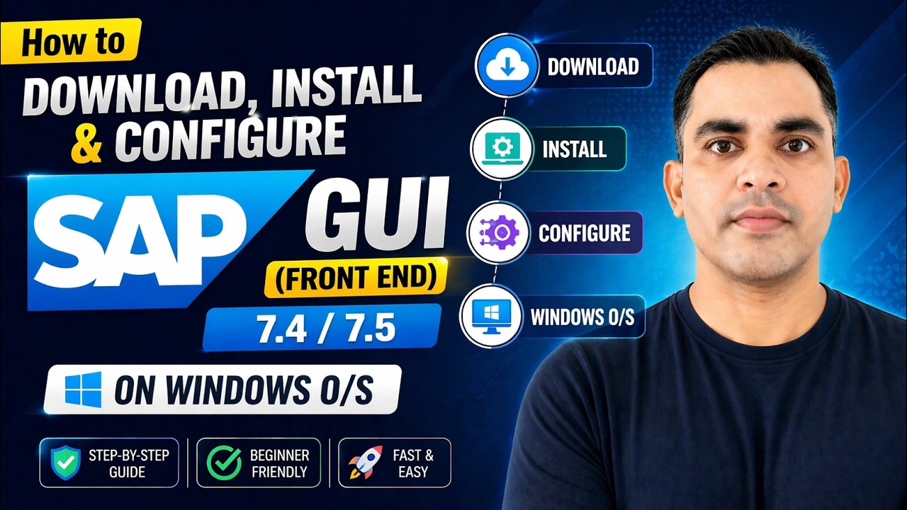 How to Download, Install & Configure the SAP GUI(Front End) 7.4/7.5 on ...