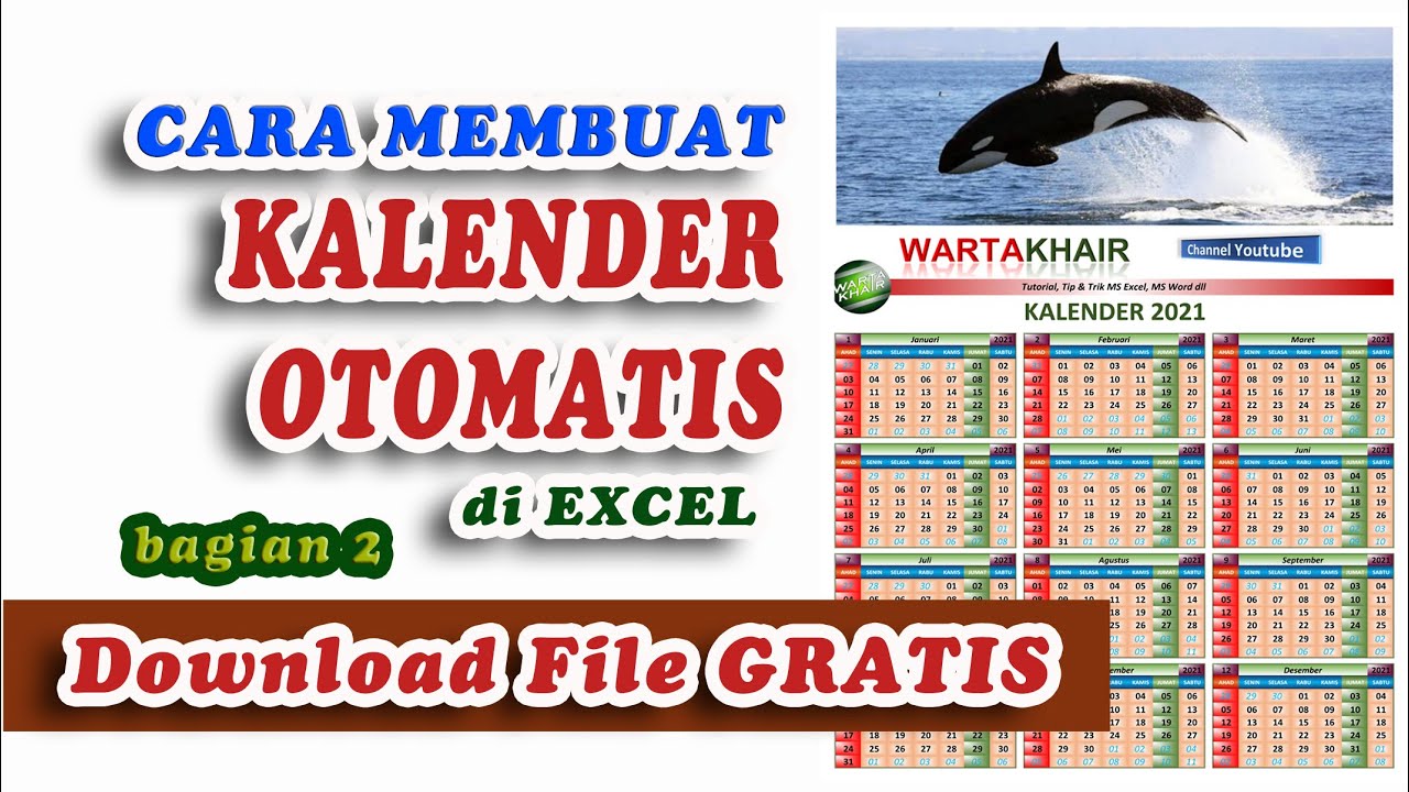 Cara Membuat Kalender Otomatis di Excel (Bagian 2) - YouTube
