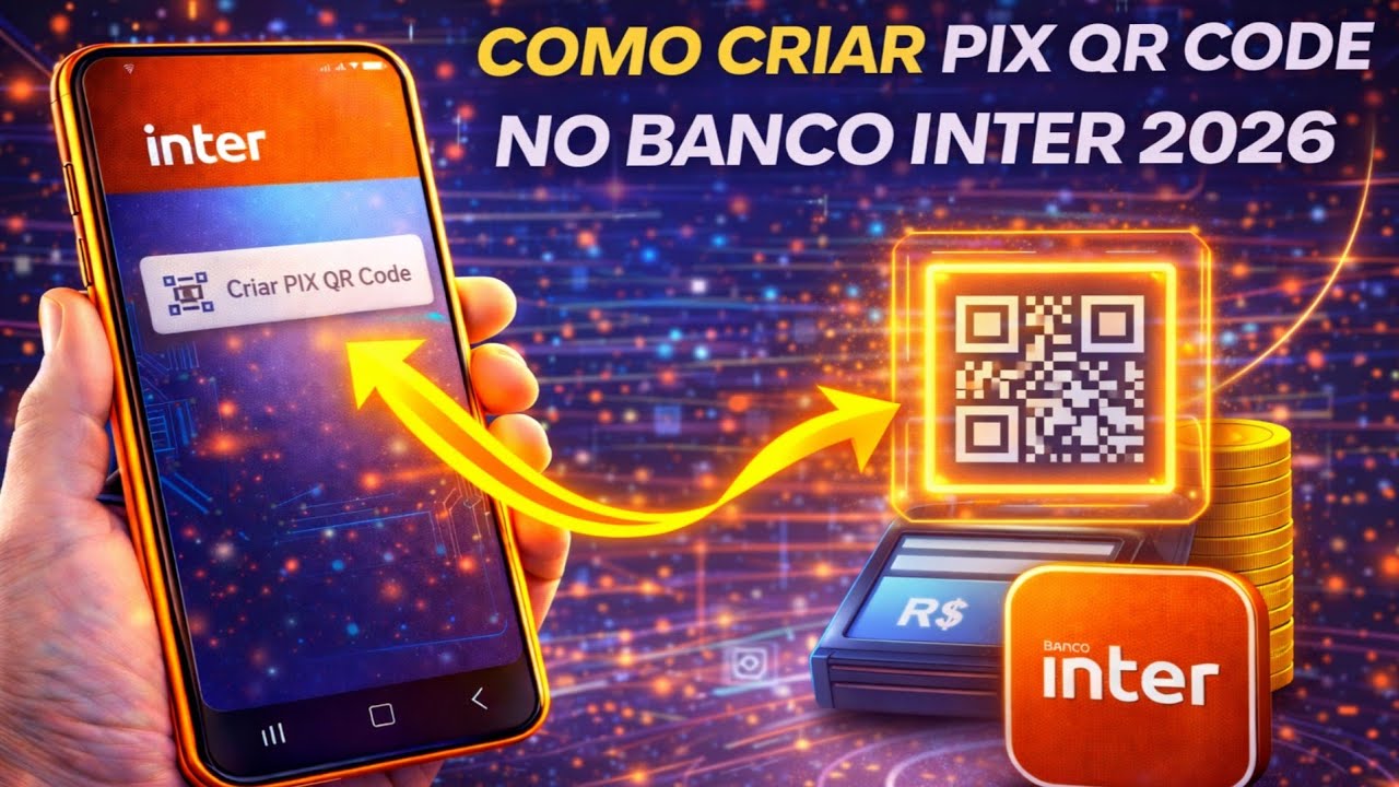 COMO CRIAR PIX QR CODE NO BANCO INTER 2026 - YouTube