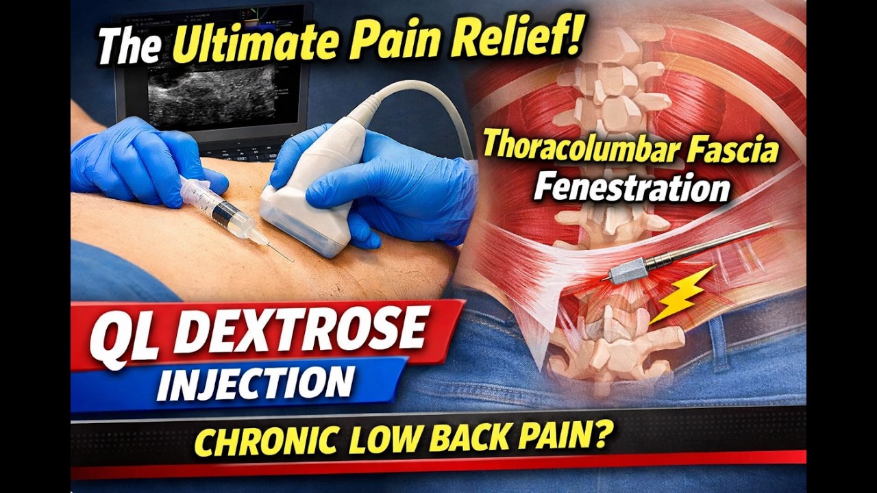 USG Guided QL Muscle 5% Dextrose Injection & Thoracolumbar Fascia ...