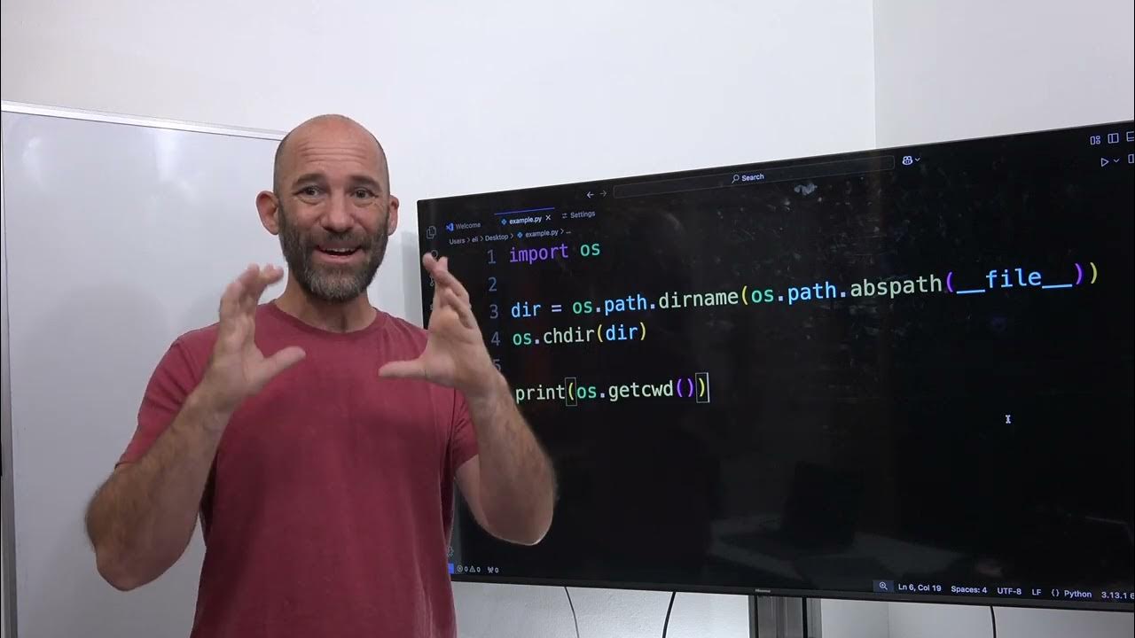 Changing Working Directory in Python - YouTube